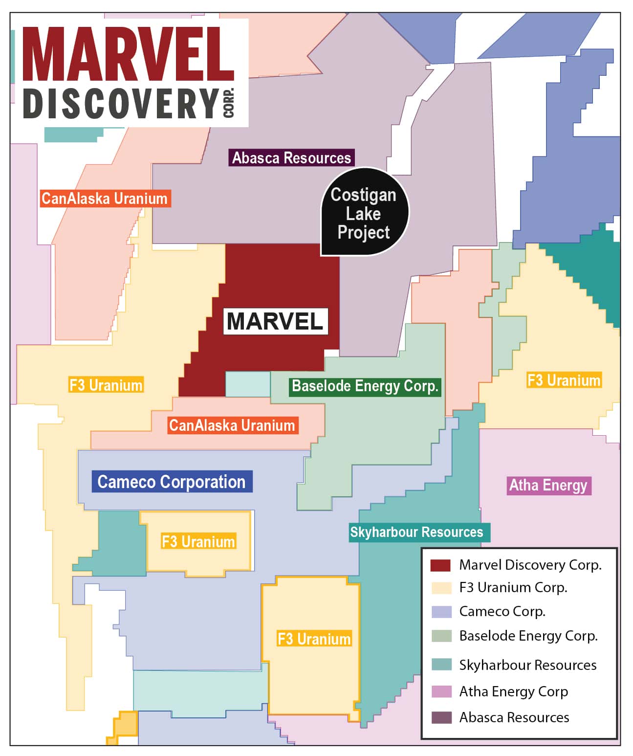 Marvel Acquires Costigan Lake Uranium Property, Athabasca Basin ...